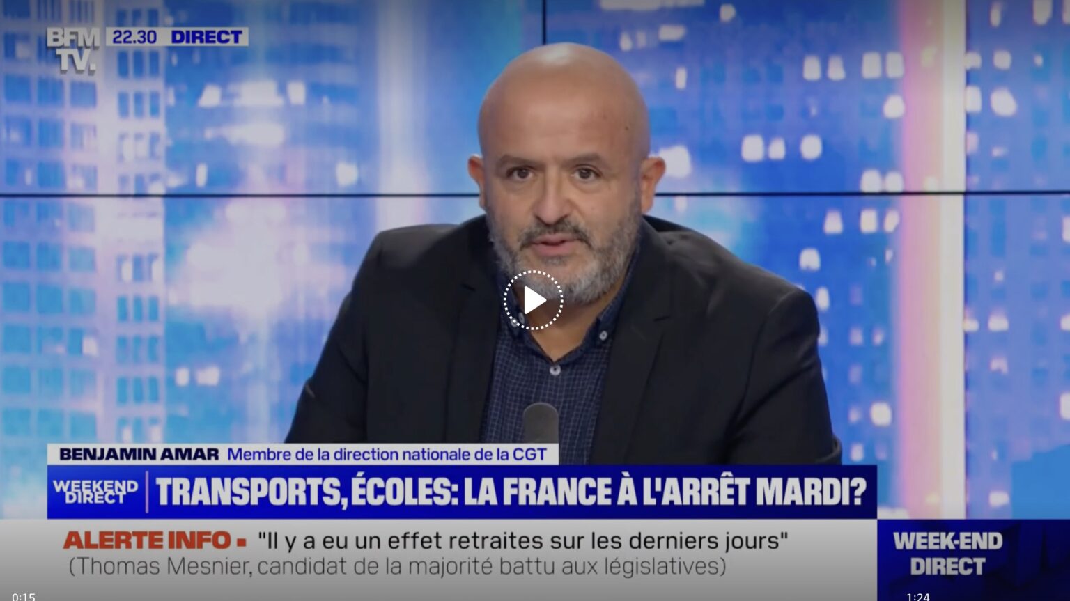 CGT : Benjamin Amar mis à l'écart